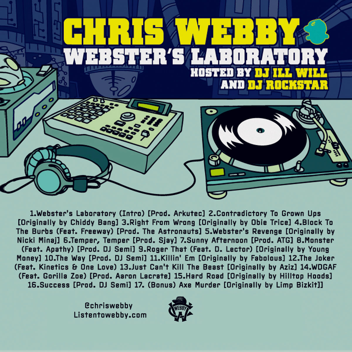 "Webster's Lab I" Signed CD – Chris Webby